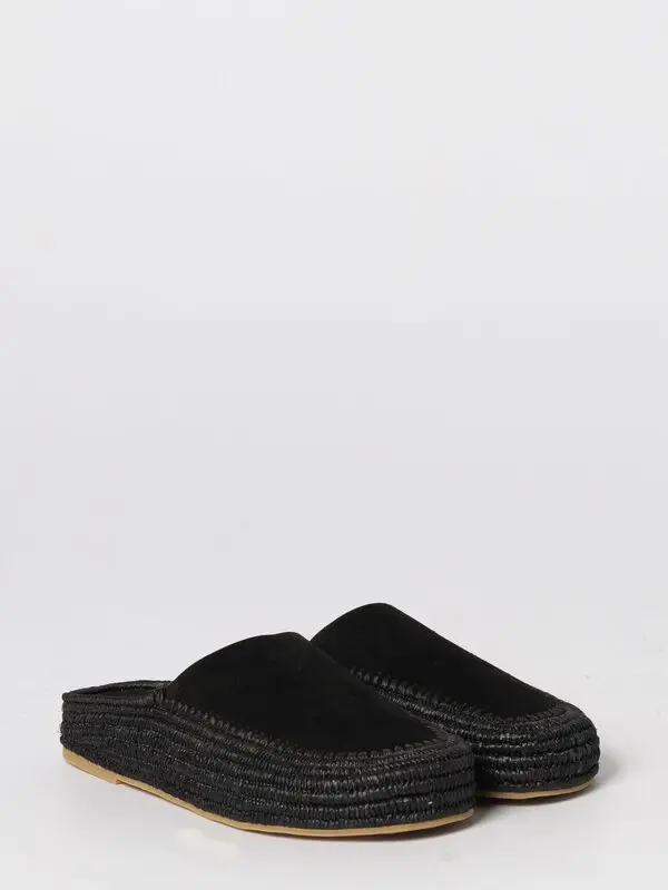 PALOMA BARCELO Deba Suede And Raffia Mules