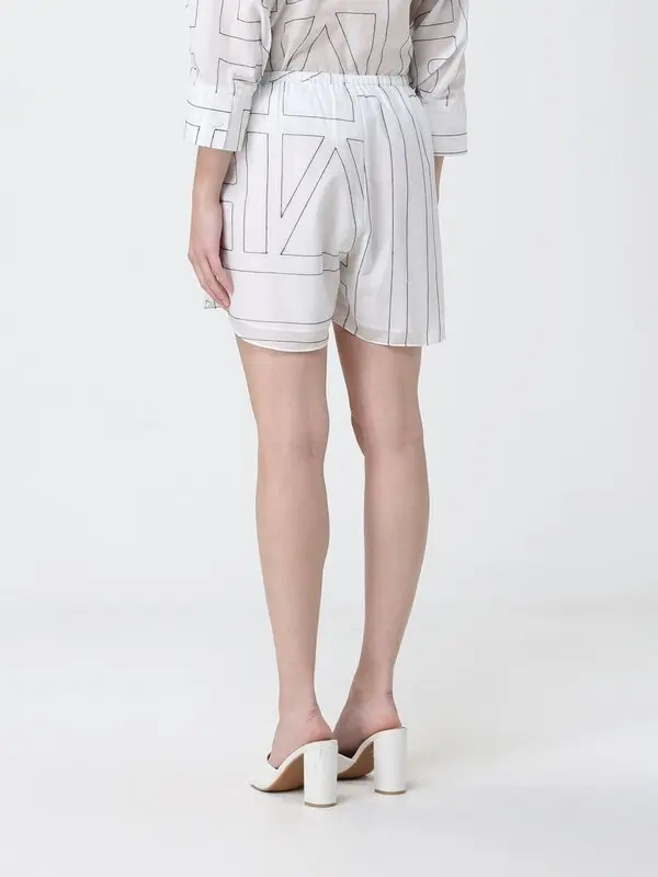 MEIMEIJ Cotton Shorts With Logo Print