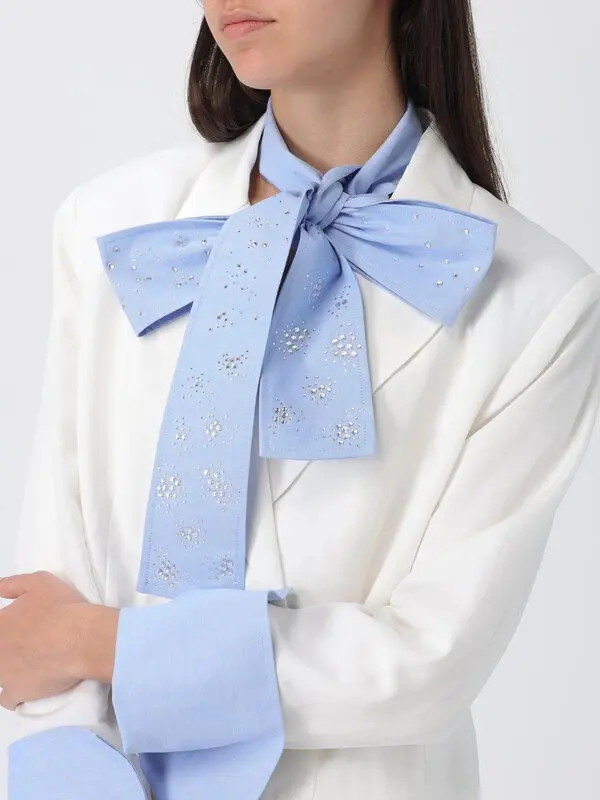 Liu Jo Double-breasted Blazer In Linen And Lyocell Blend