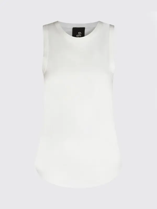 THOM KROM Cotton Sleeveless Top - Beige