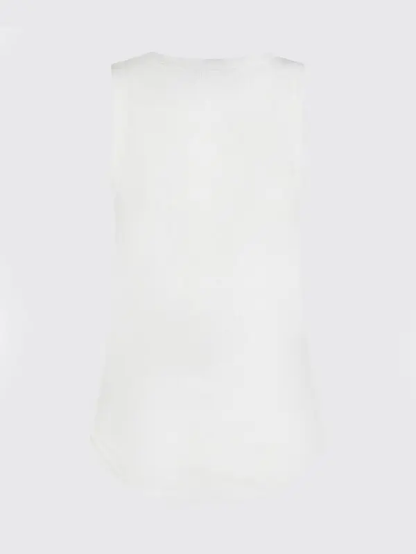 THOM KROM Cotton Sleeveless Top - Beige