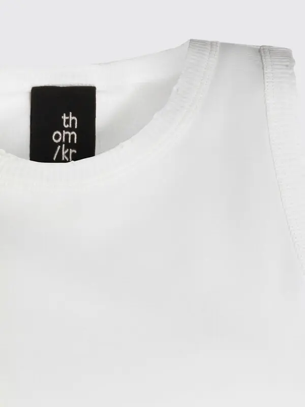 THOM KROM Cotton Sleeveless Top - Beige
