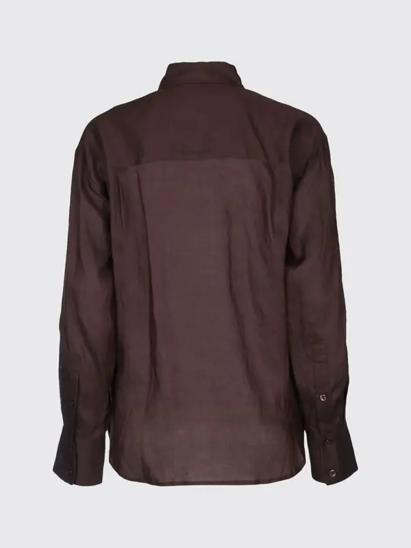 ERMANNO FIRENZE Linen Blend Shirt With Embroidery