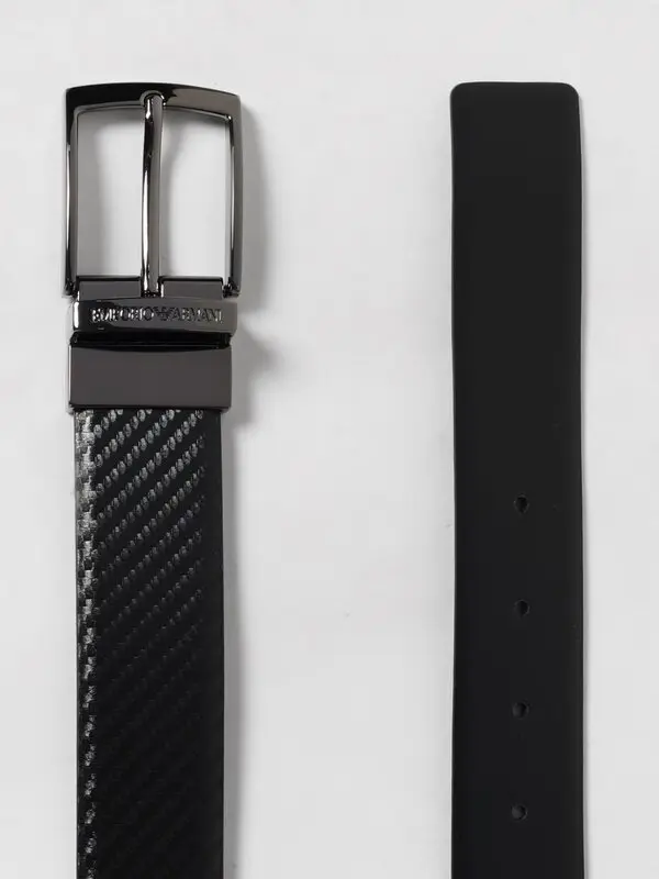 Emporio Armani Reversible Belt - Black