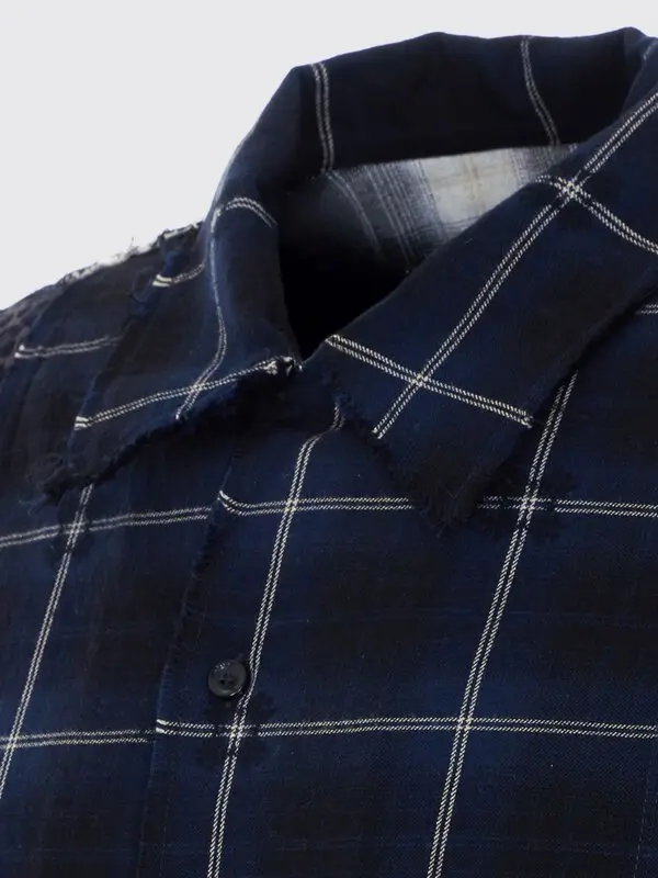 Amiri Tartan Camouflage Cotton Shirt