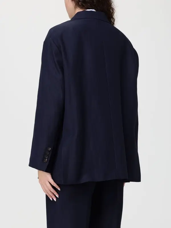 Brunello Cucinelli Single Breasted Viscose And Linen Blazer