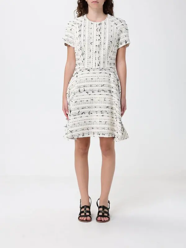 BOSS Cotton Blend Mini Dress