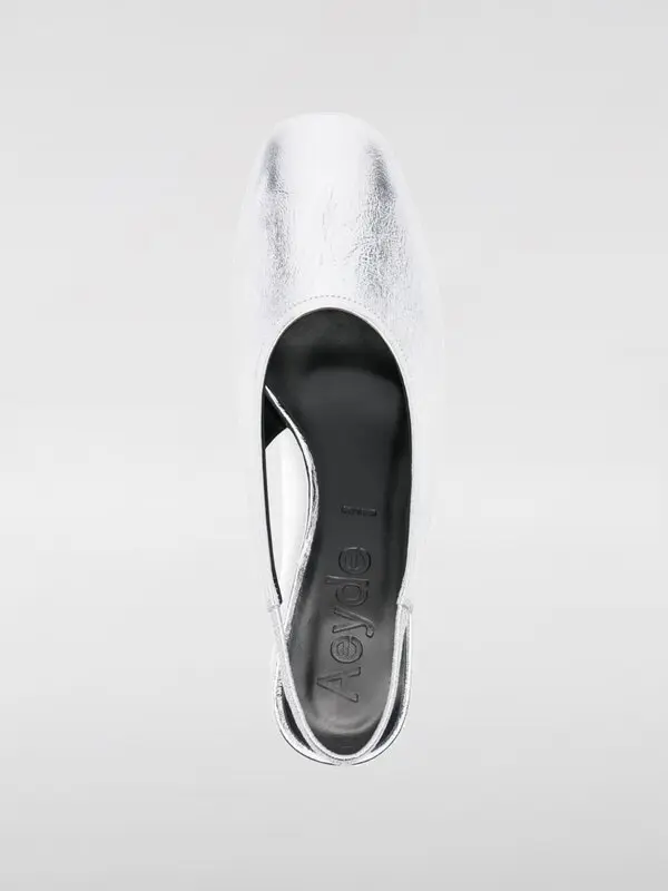 AeydĒ Metallic Slingback Heels