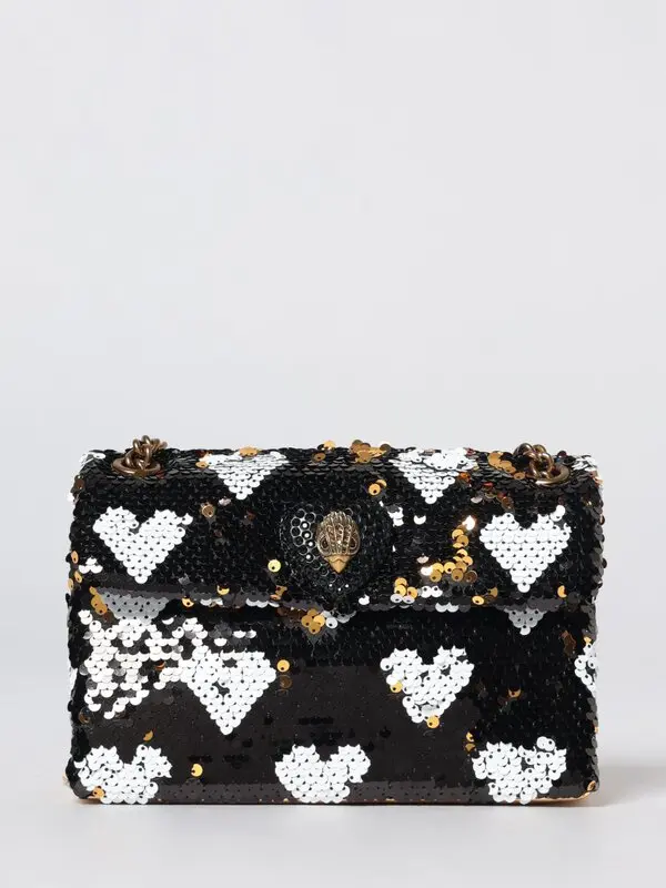 Kurt Geiger Kensington Mini Shoulder Bag With Sequined Heart Motif