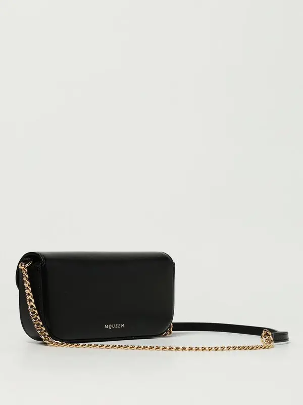 Alexander McQueen Skull Flower Leather Bag