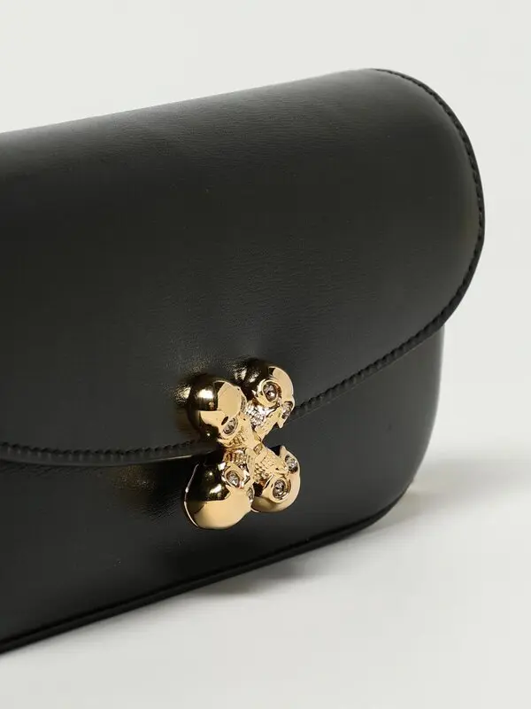 Alexander McQueen Skull Flower Leather Bag