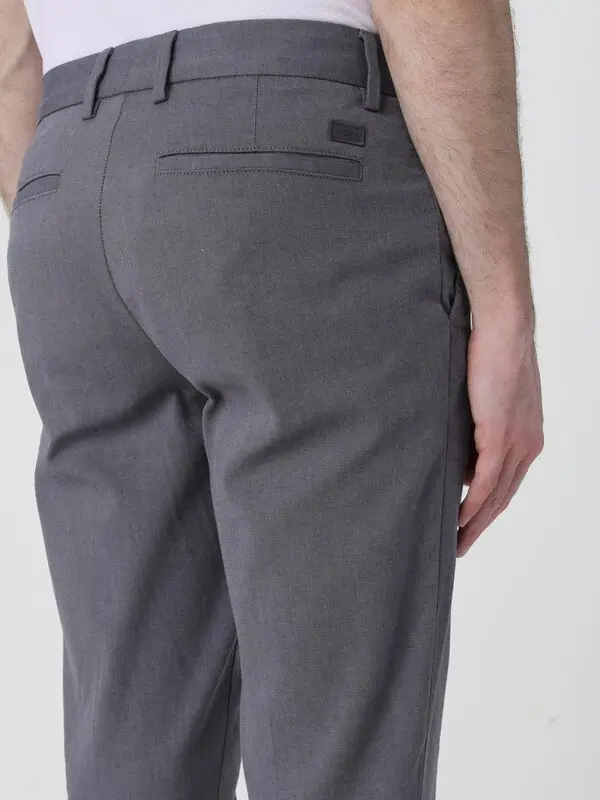 BOSS Chino Trousers In Stretch Cotton - Blue