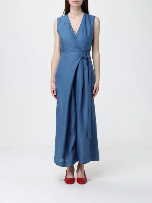 MEIMEIJ Linen Wrap Jumpsuit - Avion