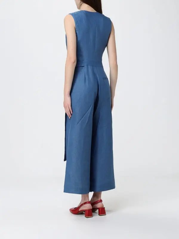 MEIMEIJ Linen Wrap Jumpsuit - Avion