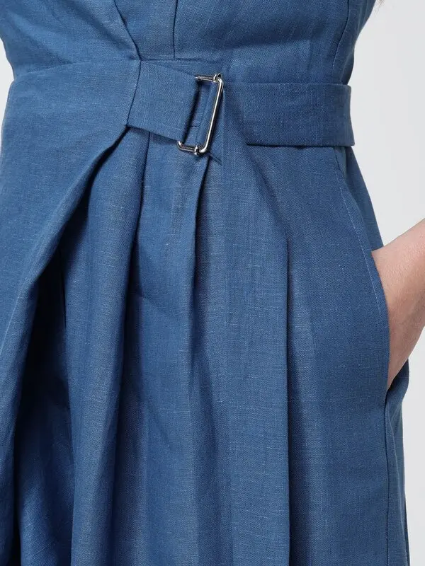 MEIMEIJ Linen Wrap Jumpsuit - Avion