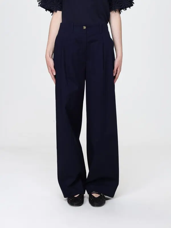 MEIMEIJ Classic Trousers In Stretch Cotton - Blue