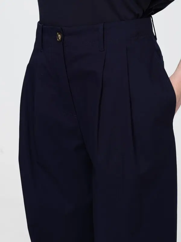 MEIMEIJ Classic Trousers In Stretch Cotton - Blue