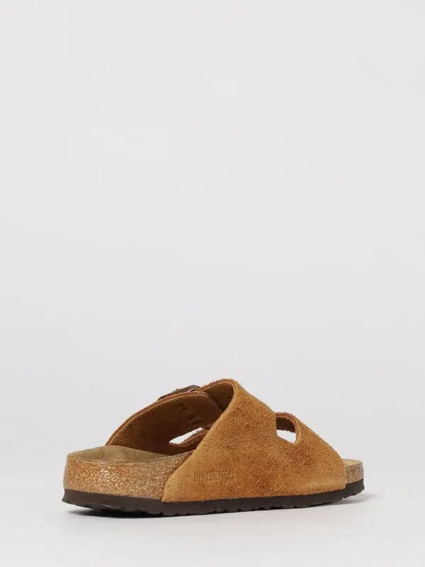 BIRKENSTOCK Arizona Suede Leather Sandals - Brown