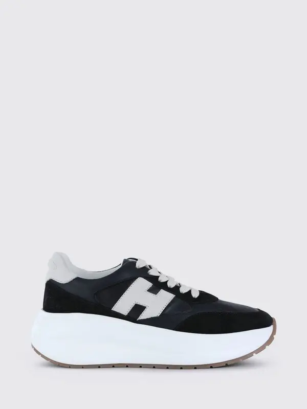 Hogan H696 Leather And Suede Sneakers