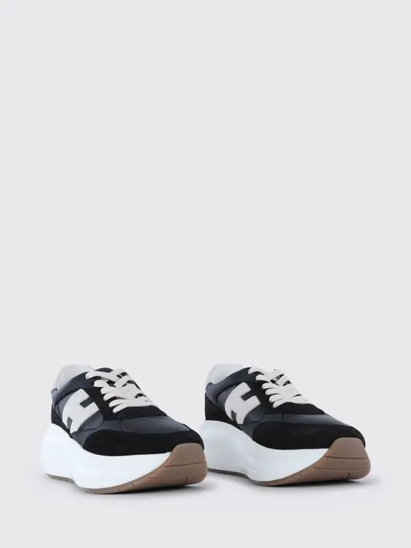 Hogan H696 Leather And Suede Sneakers