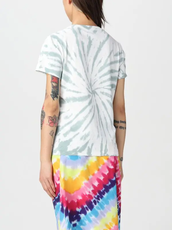 Kenzo Tie Dye Cotton T-shirt With Logo - Mint