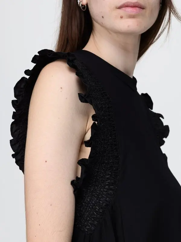 MEIMEIJ Sleeveless Ruched Top - Black