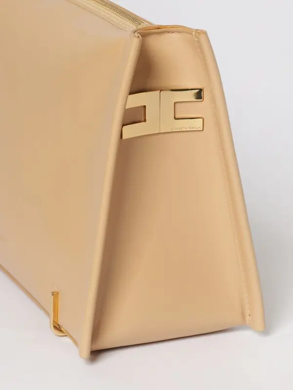 Elisabetta Franchi Leather Pouch - Brown