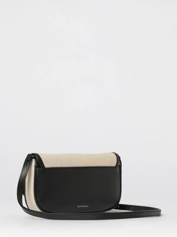 COCCINELLE Mavery Canvas And Grained Leather Bag