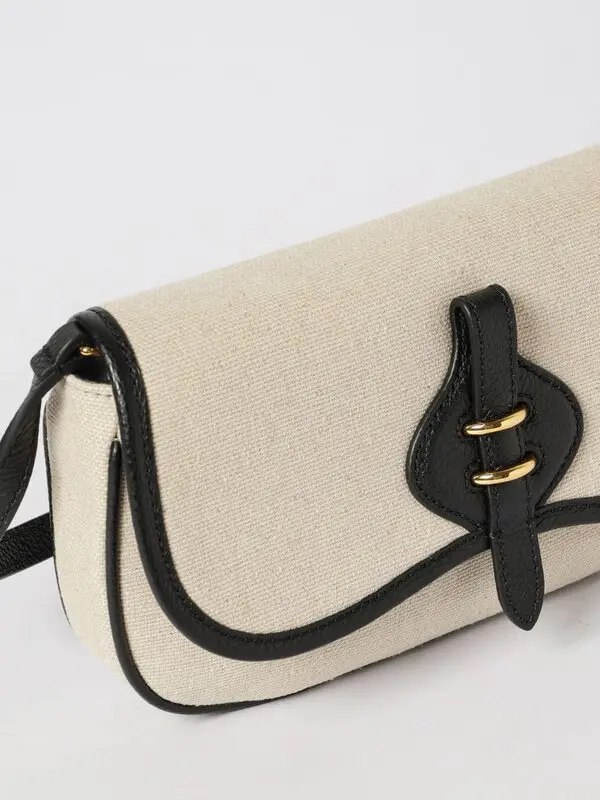 COCCINELLE Mavery Canvas And Grained Leather Bag