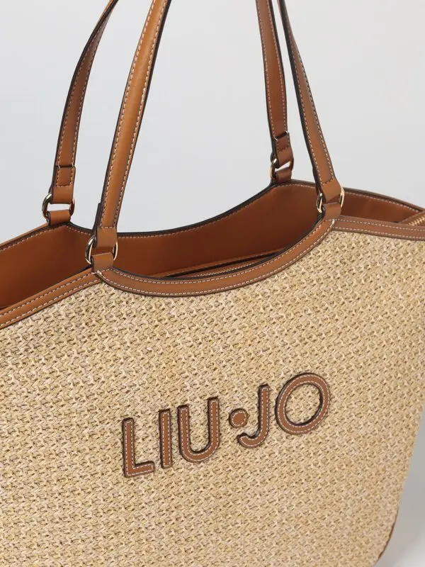 Liu Jo Raffia Bag With Logo