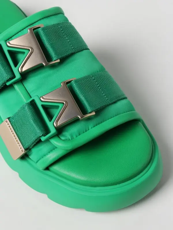 Bottega Veneta Flash Rubber And Canvas Sandals