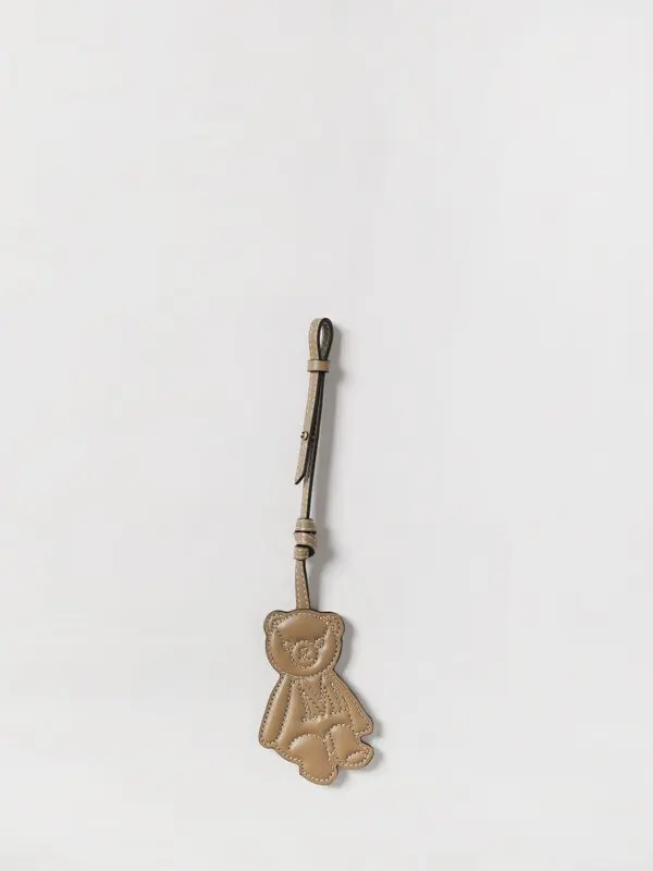Max Mara Leather Key Ring - Mud
