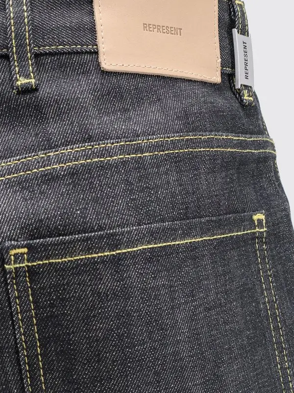 REPRESENT Cotton Denim Wide-leg Jeans