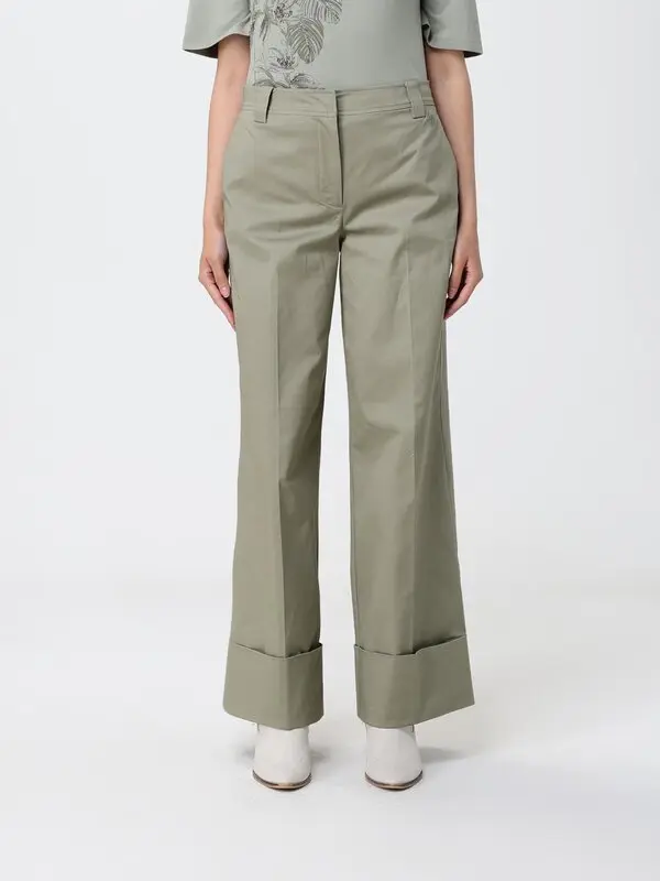 Liu Jo Cotton Wide Leg Trousers