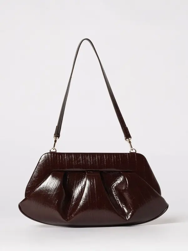 THEMOIRE Bios Vegan Leather Clutch - Brown