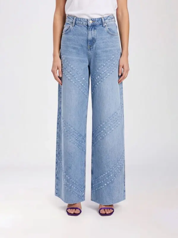 Liu Jo Cotton Denim Flared Jeans