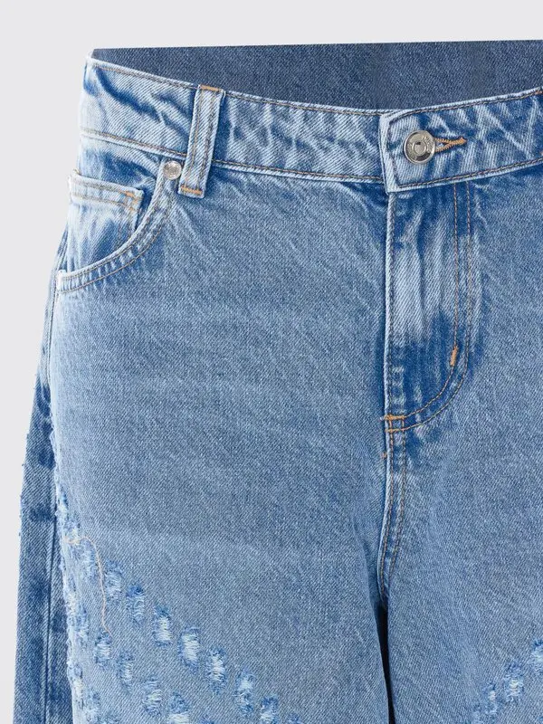Liu Jo Cotton Denim Flared Jeans