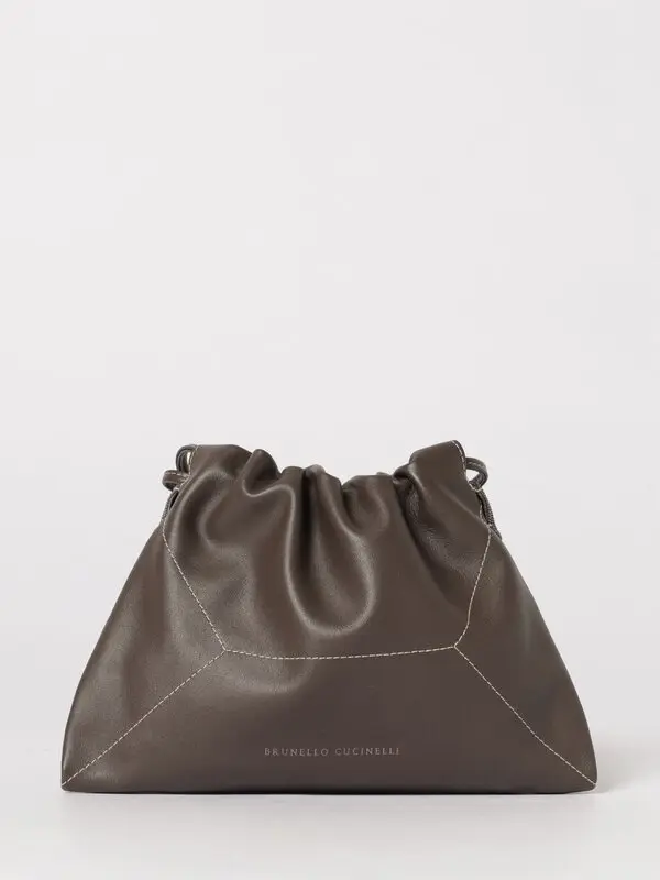 Brunello Cucinelli Smooth Calfskin Bucket Bag