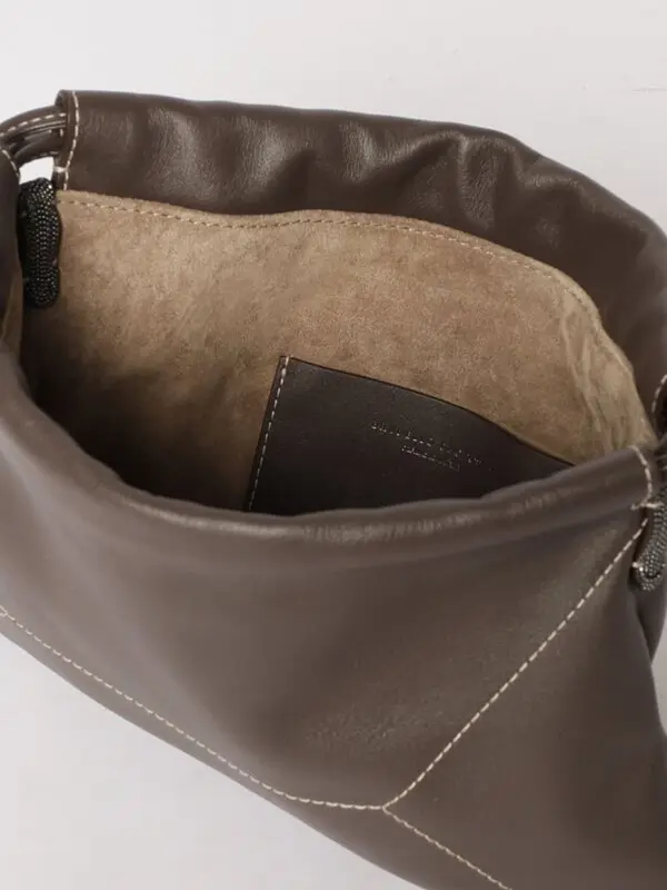 Brunello Cucinelli Smooth Calfskin Bucket Bag