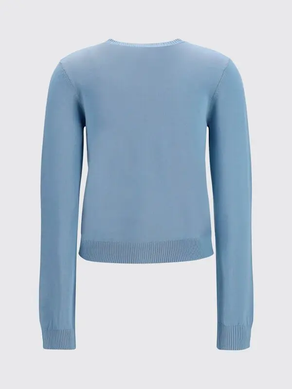 GANNI Argyle Cotton Cardigan - Gnawed Blue