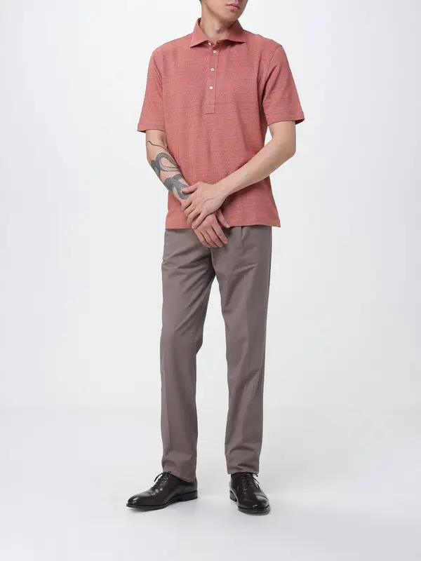 Brunello Cucinelli Linen And Cotton Polo Shirt