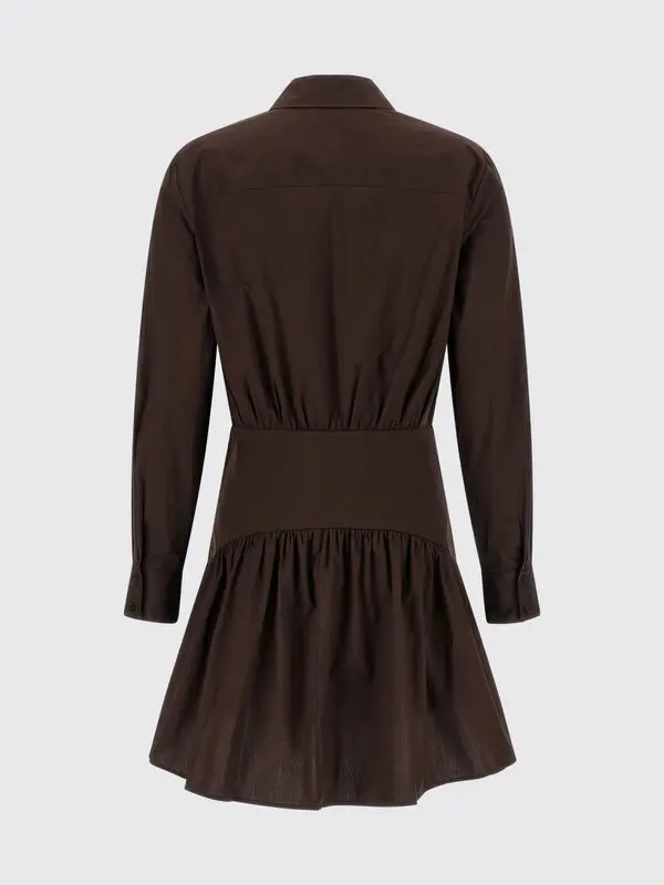 Staud Long Sleeve Button-up Shirt Dress