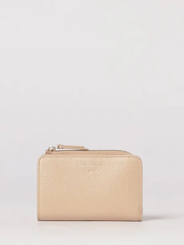 Emporio Armani Grained Leather Continental Wallet - Nude