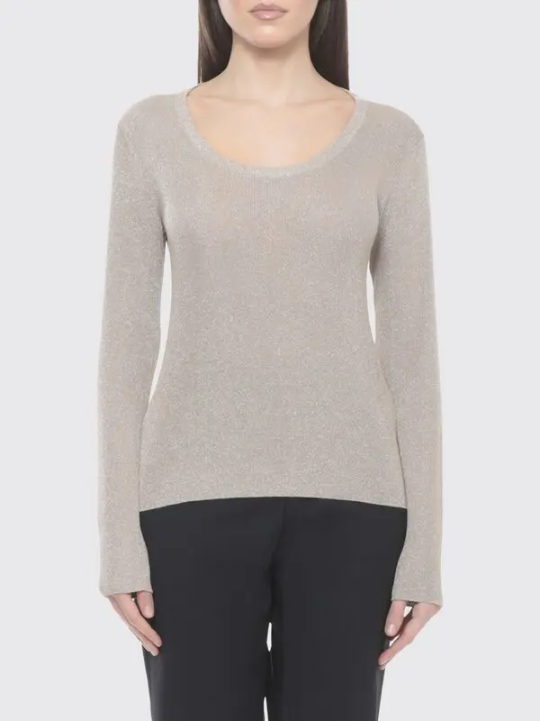 Fabiana Filippi Ribbed Long Sleeve Jumper - Ivory