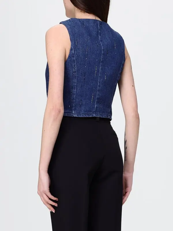 Liu Jo Crop Single-breasted Vest