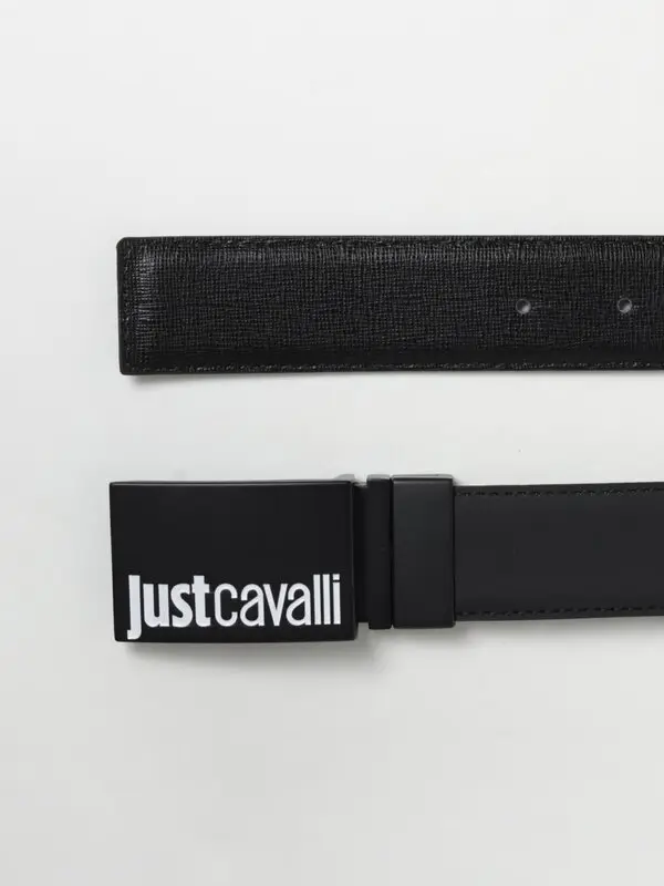 Just Cavalli Belt With Logo Buckle