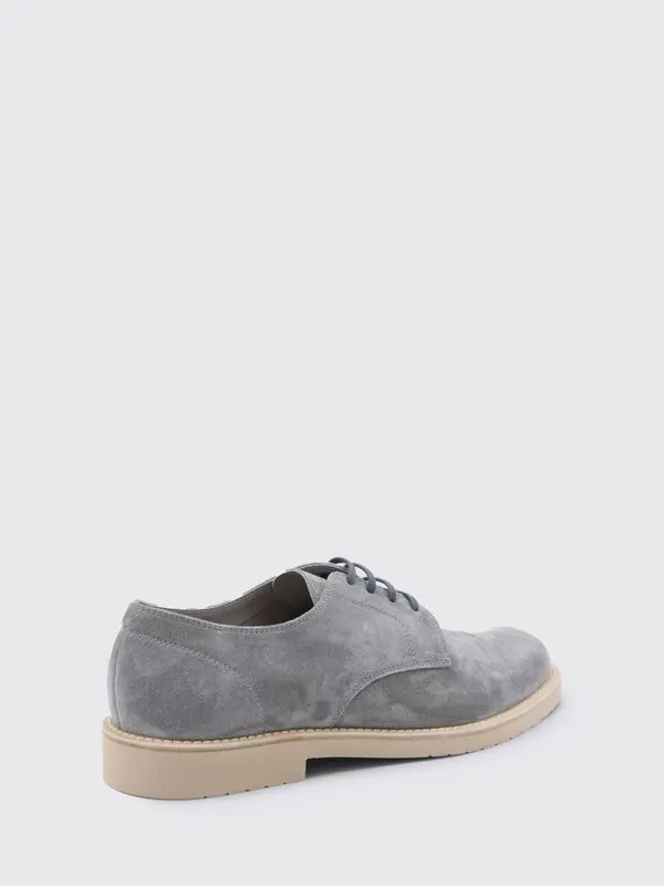 Brunello Cucinelli Suede Derby Shoes - Grey