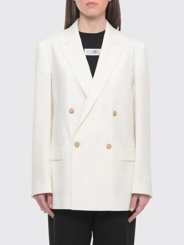 MAISON MARGIELA Double-breasted Blazer In Virgin Wool Blend