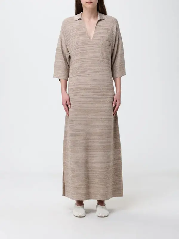 Fabiana Filippi Knitted Maxi Dress - Beige