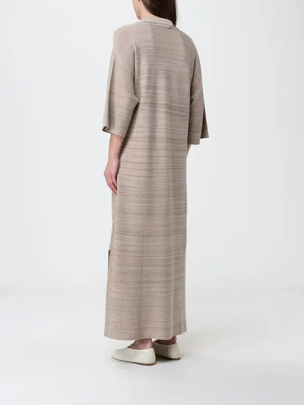 Fabiana Filippi Knitted Maxi Dress - Beige
